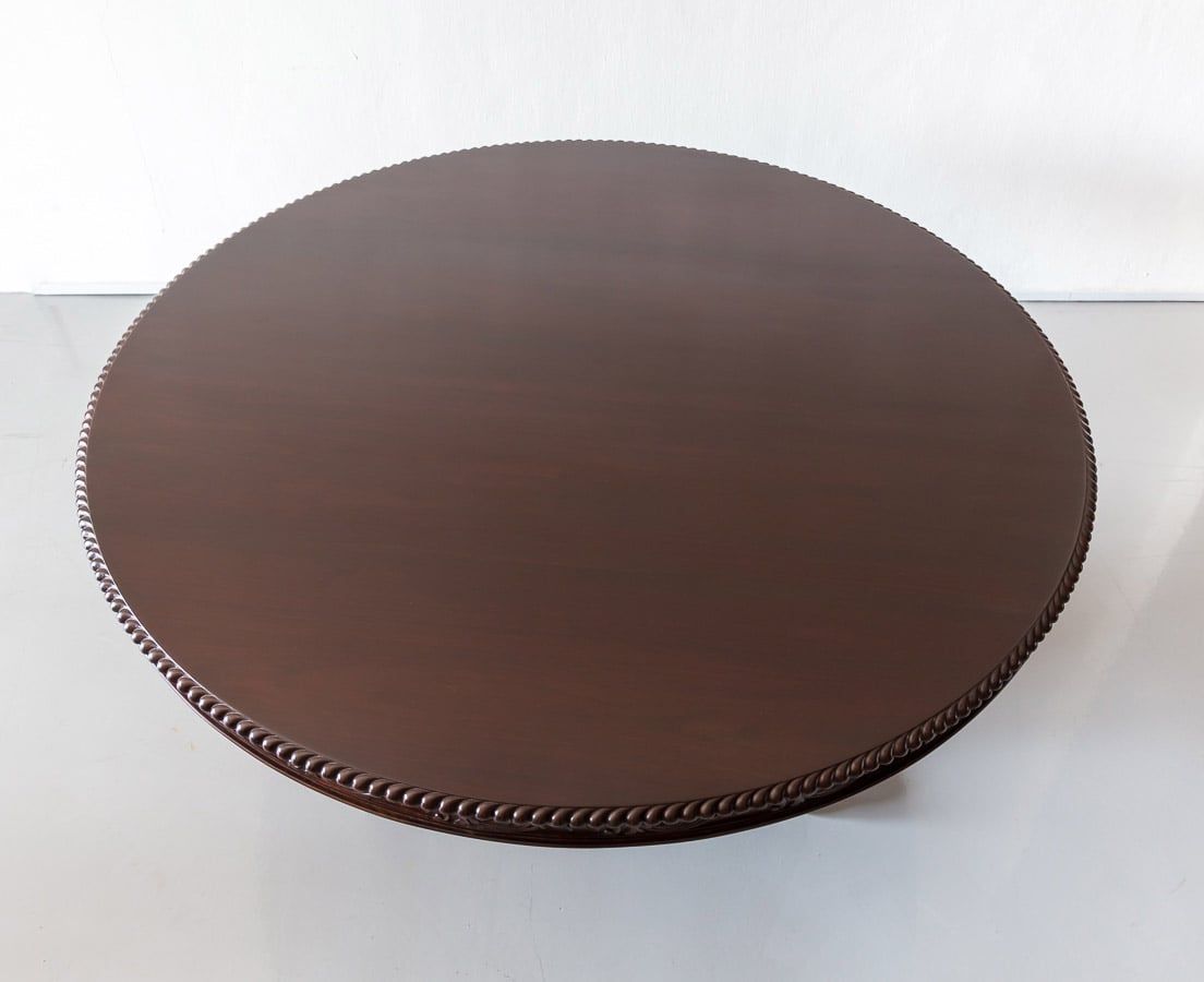 Antique British Colonial Round Dining Table - The Past Perfect Collection