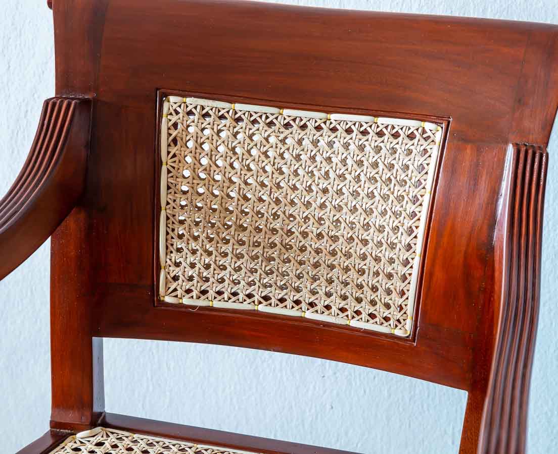 Colonial Style Mahogany Armchair - The Past Perfect Collection