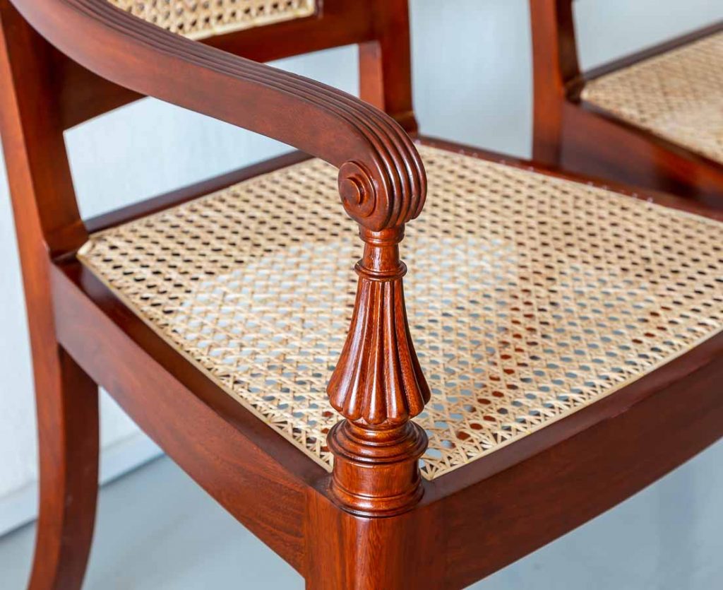 Colonial Style Mahogany Armchair - The Past Perfect Collection