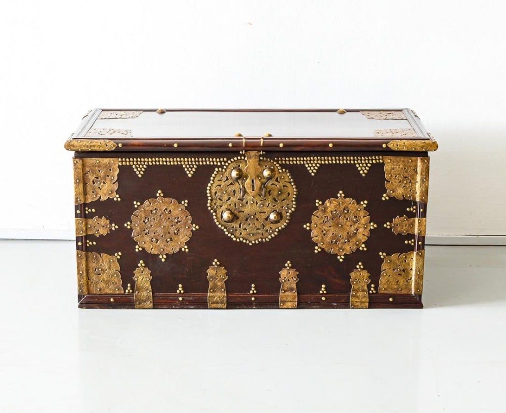 Antique Arab Chest found in Bombay - The Past Perfect Collection
