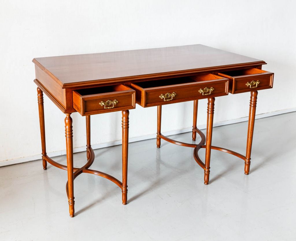 British Colonial Teakwood Console Table - The Past Perfect Collection