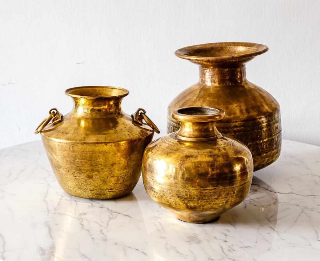 Brass Water Containers - The Past Perfect Collection