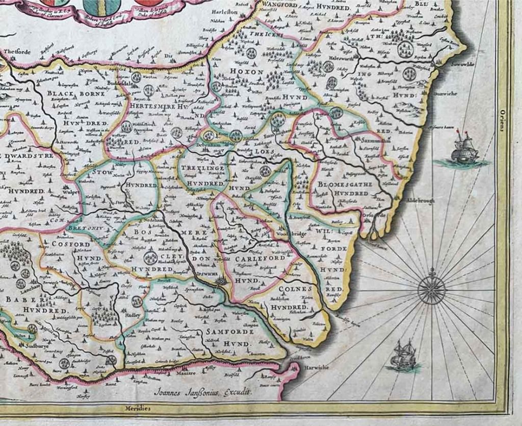 Suffolk England - Copper Engraving - The Past Perfect Collection