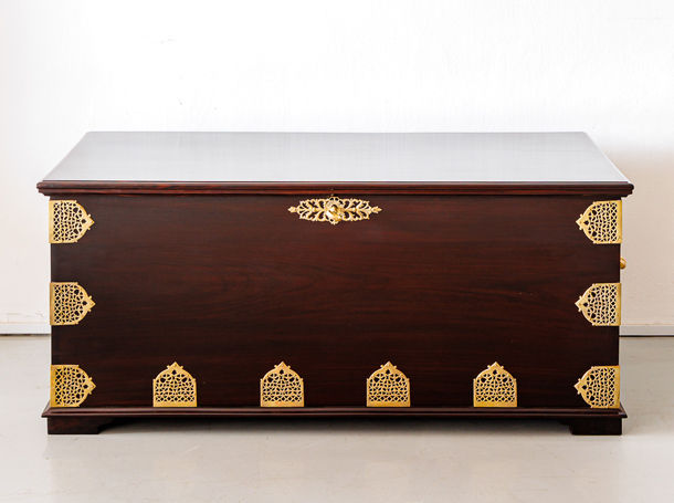 Dutch Colonial Brass Bound Chest - The Past Perfect Collection
