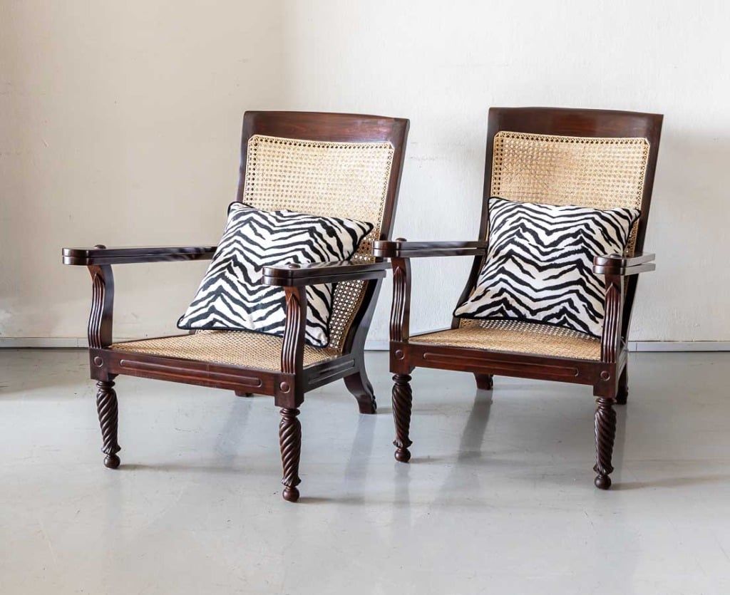 British Colonial Planter's Chairs - The Past Perfect Collection