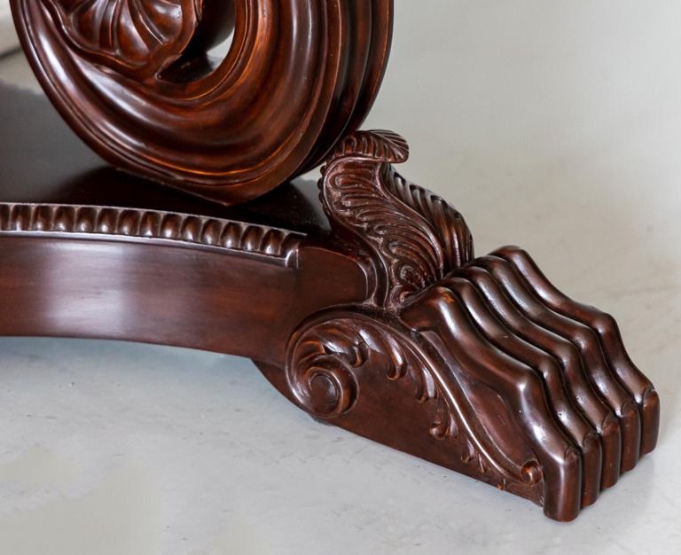 British Colonial Dark Mahogany Console Table - The Past Perfect Collection