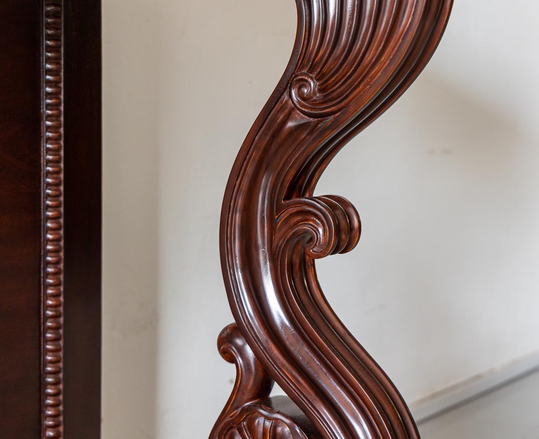 British Colonial Dark Mahogany Console Table - The Past Perfect Collection