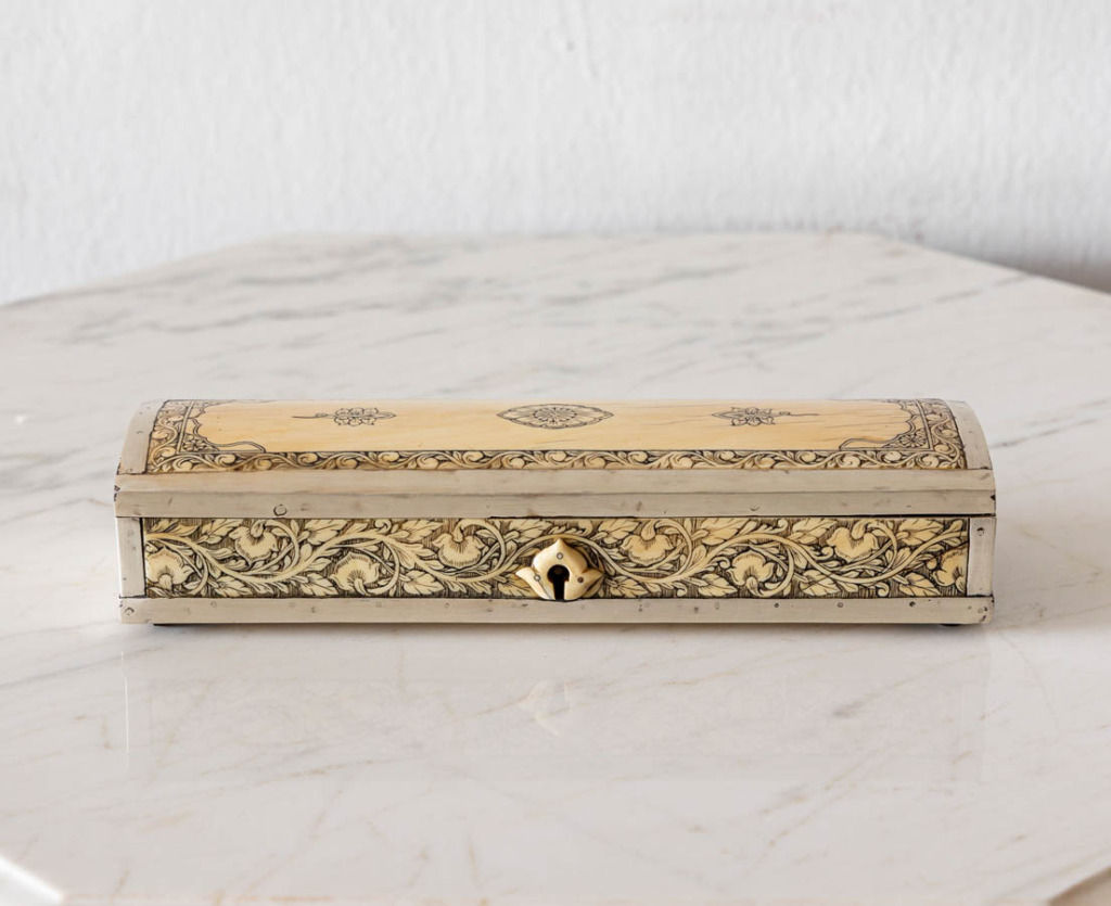 British Colonial Ivory Veneered Pen Box - The Past Perfect Collection