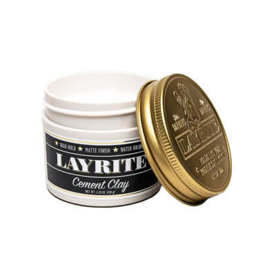 Layrite Cement Clay Pomade 4oz - Caveman Barber Shop