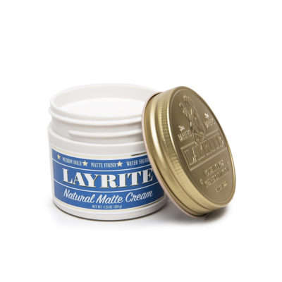 Layrite Natural Matte Cream Pomade 4oz - Caveman Barber Shop