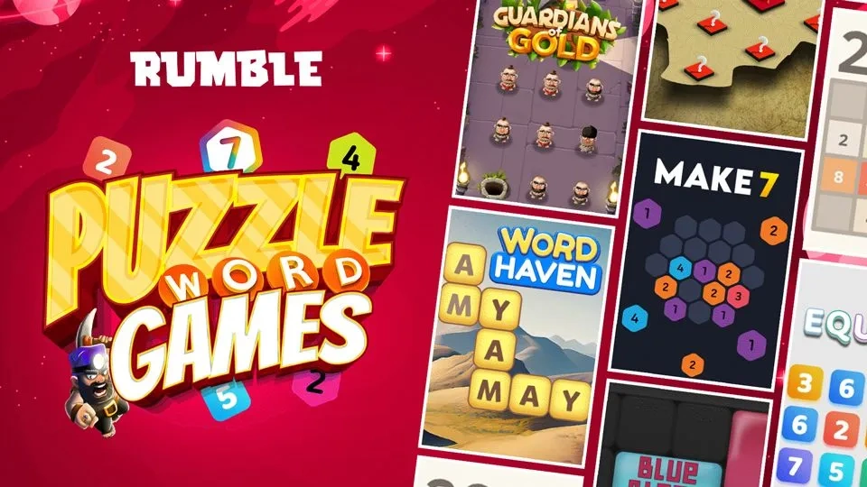 Play Free Online Puzzle Games on Rumble Gaming App!