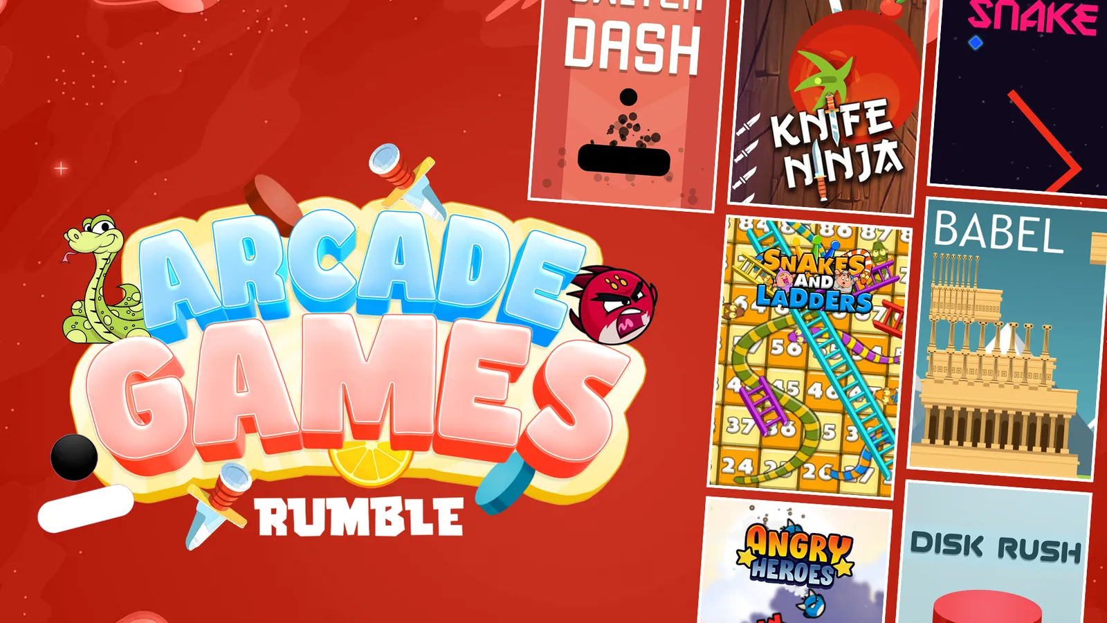Play Free Online Arcade Games on Rumble Gaming App!