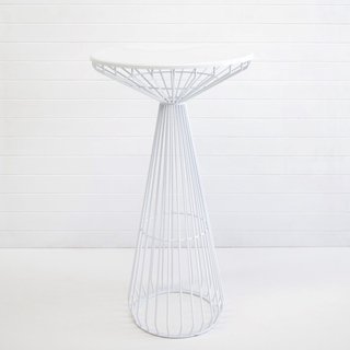White Wire Cocktail Table - Collected & Co. : Collected & Co.