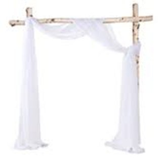 White Chiffon Sheer Swag - Making It Matthews