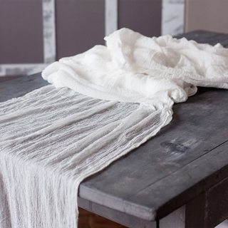 14 ft Ivory Cheese Cloth Runner – Lily & Cane