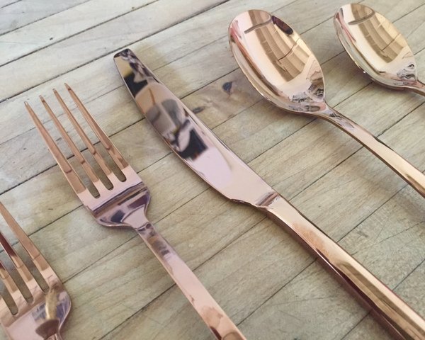 Copper Flatware - 5 piece set – Lily & Cane