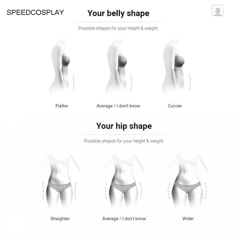 Clothes Size Chart and Shoes Size Chart | Speed Cosplay