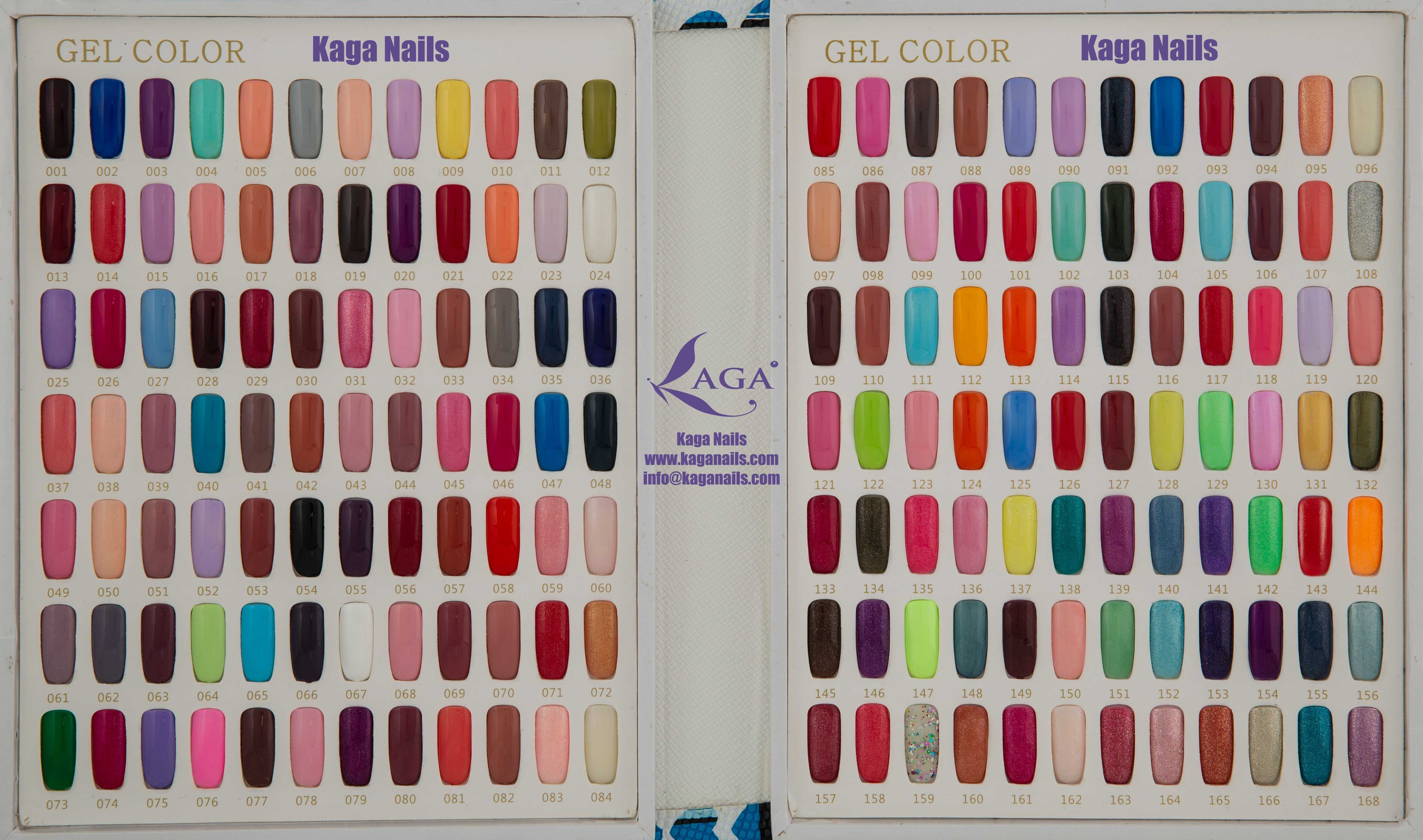 Kaga colour chart
