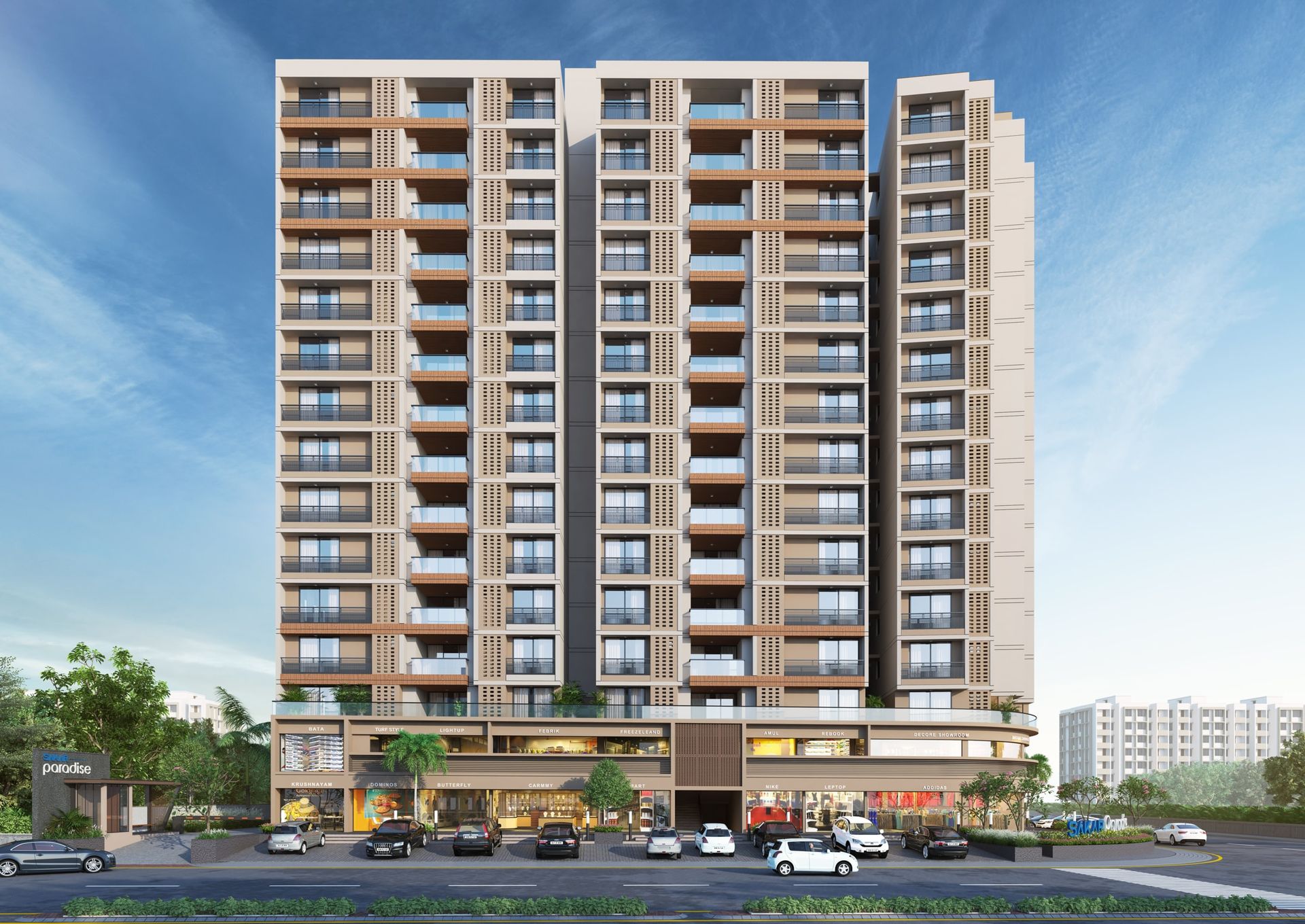 Sakar Paradise | 3 BHK Infinite Living & Shops @ Khoraj, Gandhinagar ...
