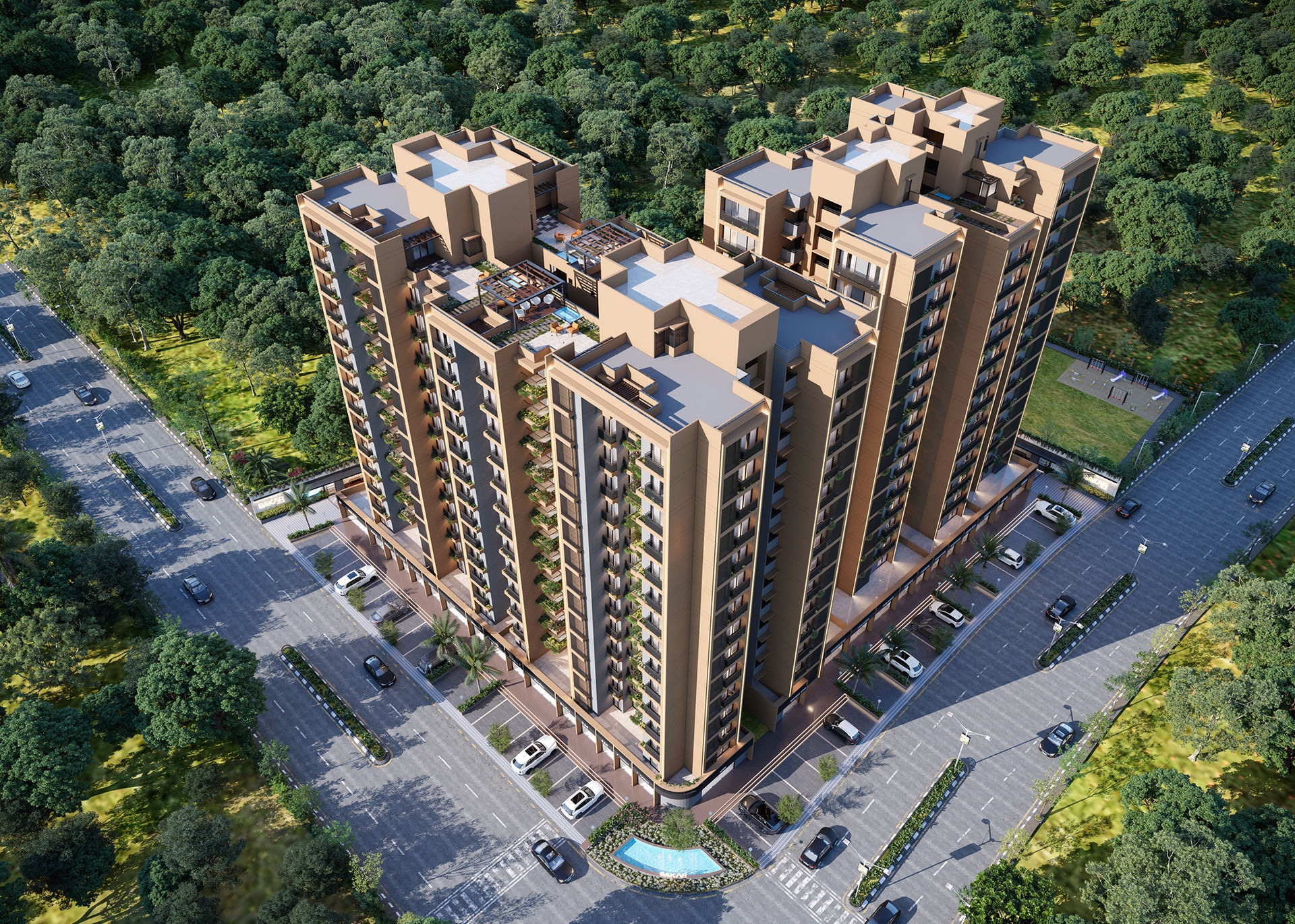 Sakar Prime | 3 BHK Prime Living & Shops @ Zundal, Ahmedabad | Sakar Group