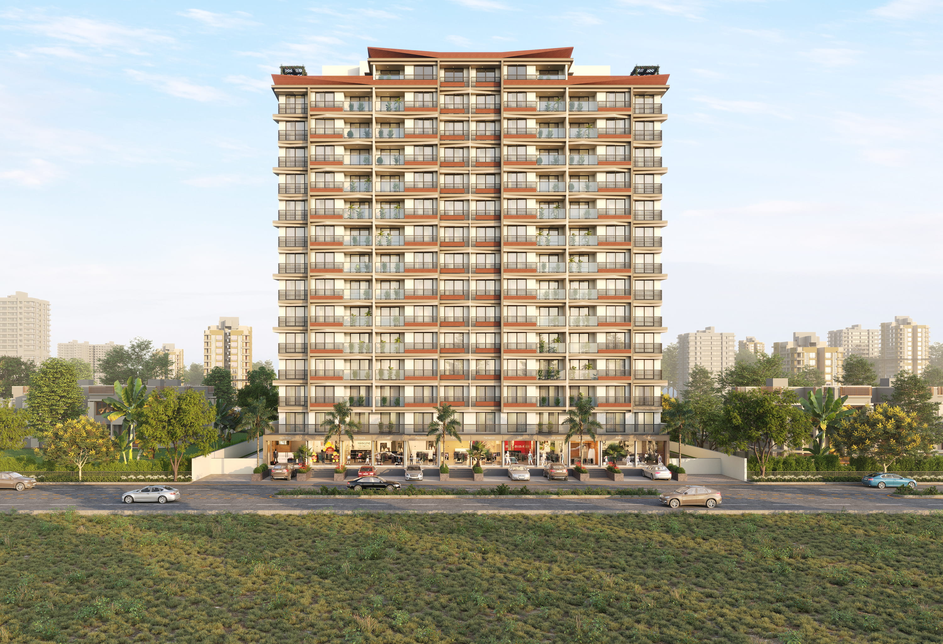 Pramukh Pentagon 2 & 3 BHK Superior Living & Shops | Kudasan - Por Road ...