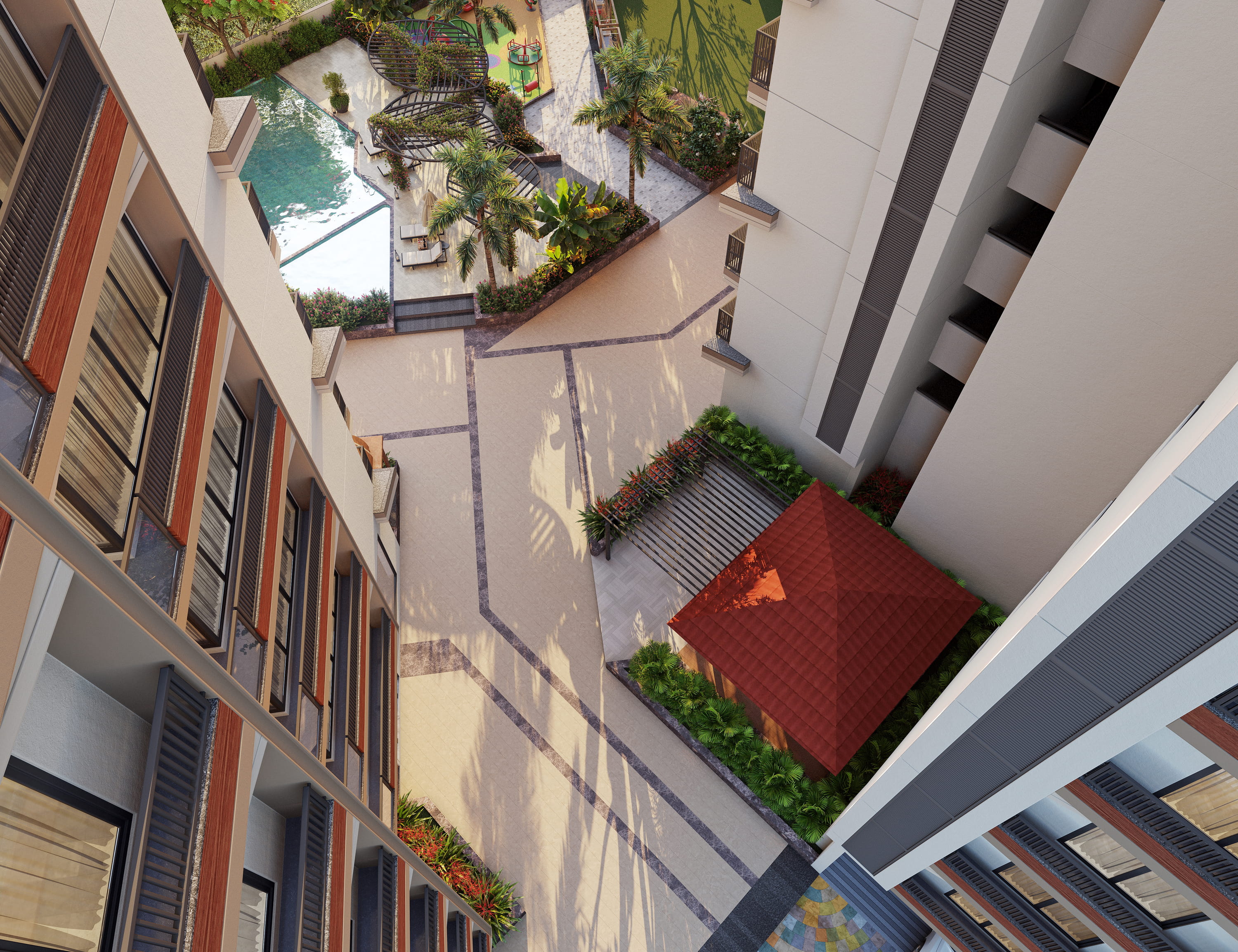 Pramukh Pentagon 2 & 3 BHK Superior Living & Shops | Kudasan - Por Road, Gandhinagar | PSY Group ...