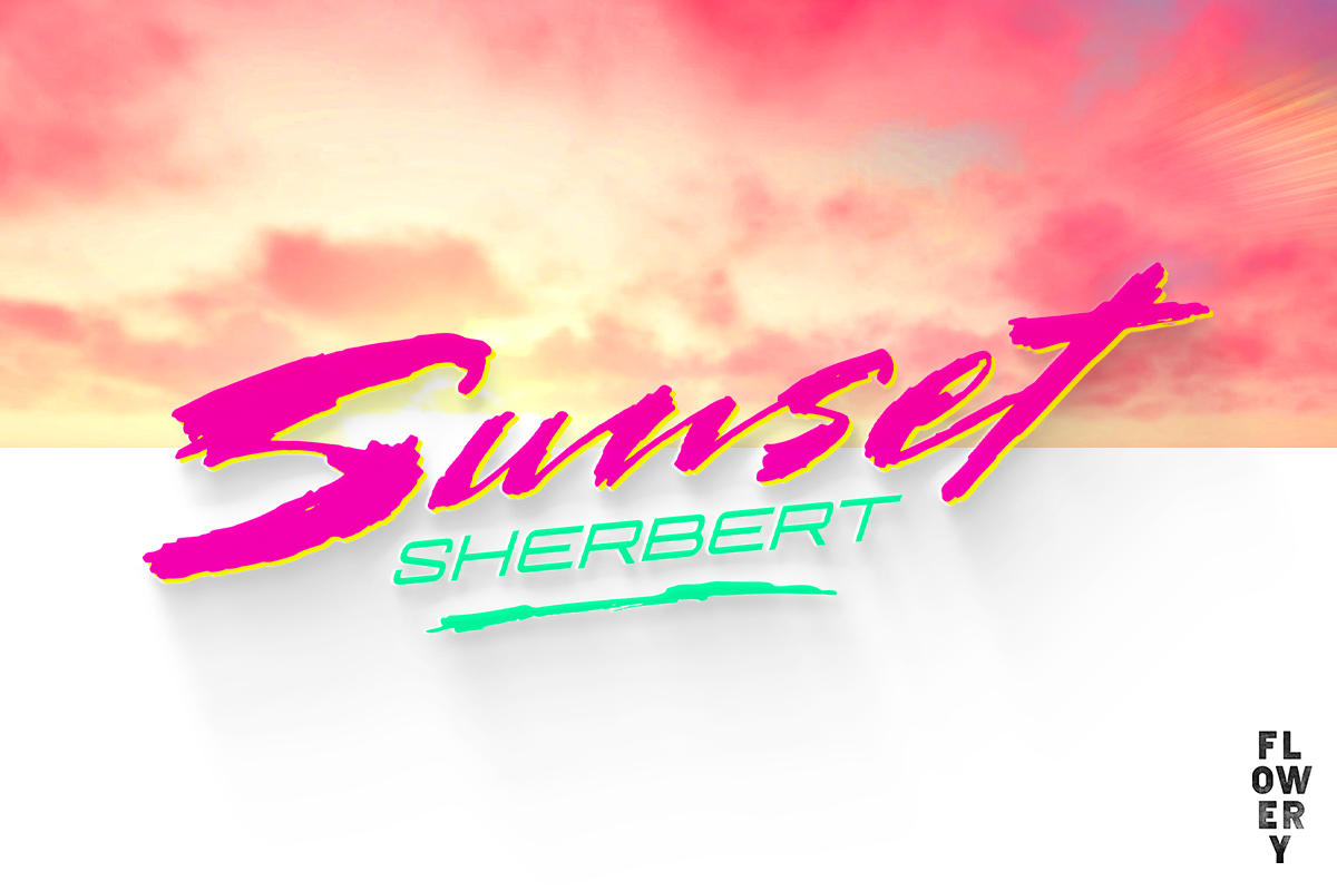 Sunset Sherbert Eighth - The Flowery Shop