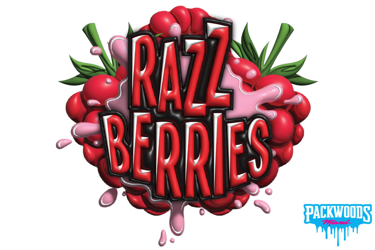 Packwoods Premium Vape Cartridge 1G - Razzberries - The Flowery Shop