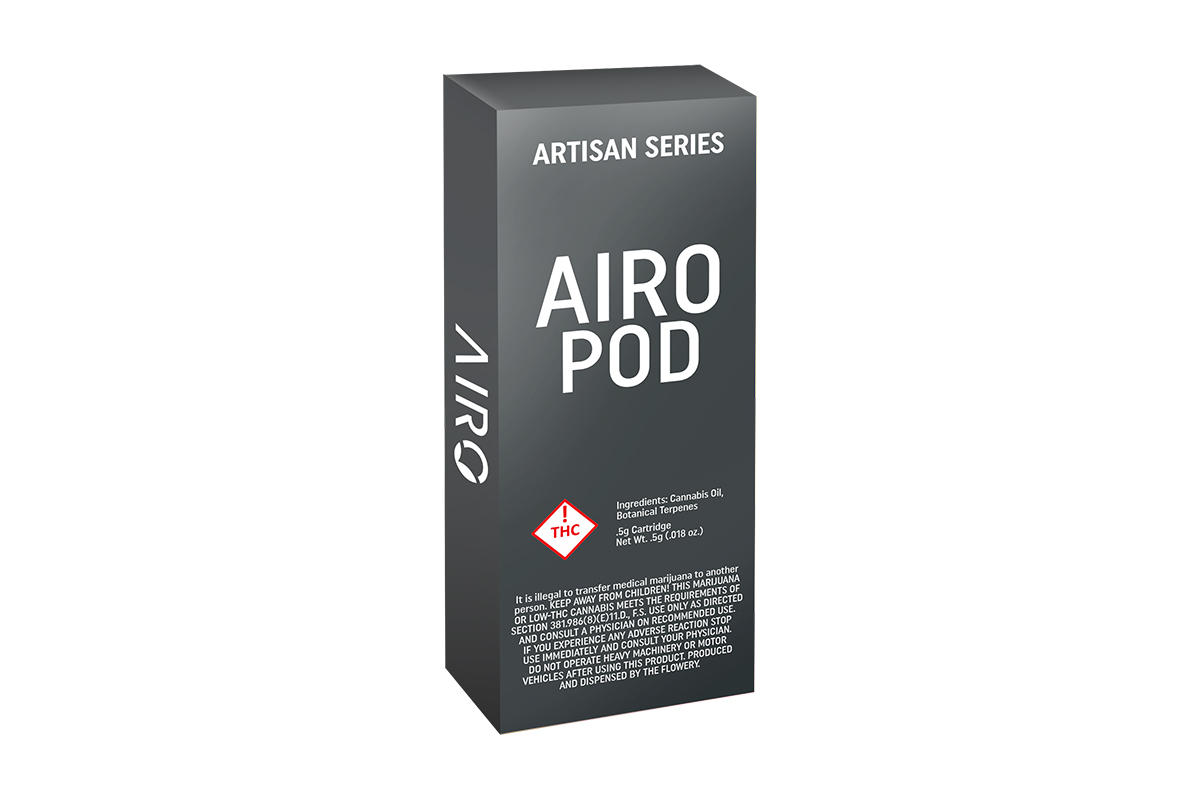 Airo Vape Artisan Distillate Pod 0.5g - Black Mamba The Flowery
