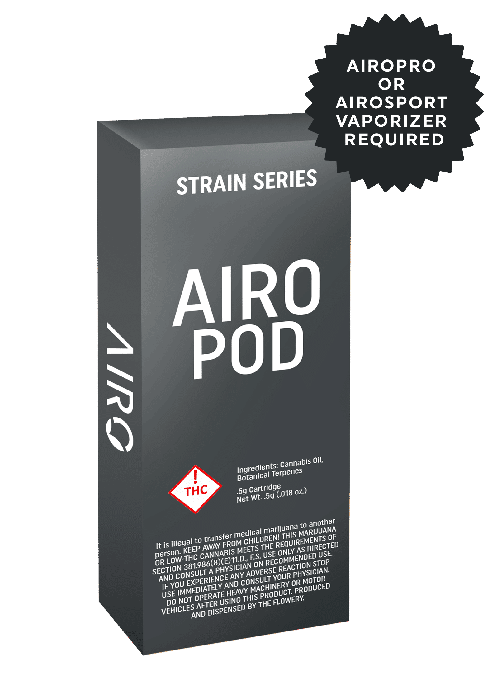 Airo Vape Strain Series Pod 0.5g - Cherry AK (Sativa) - The Flowery Shop