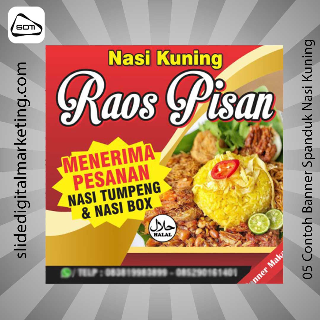 Contoh Banner Spanduk Nasi Kuning - slidedigitalmarketing.com