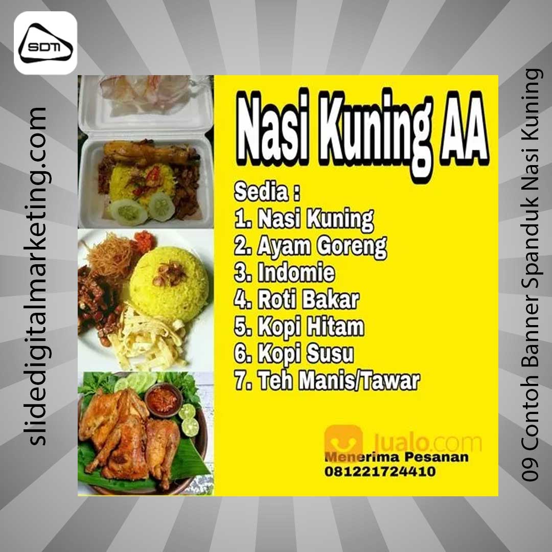 Contoh Banner Spanduk Nasi Kuning - slidedigitalmarketing.com