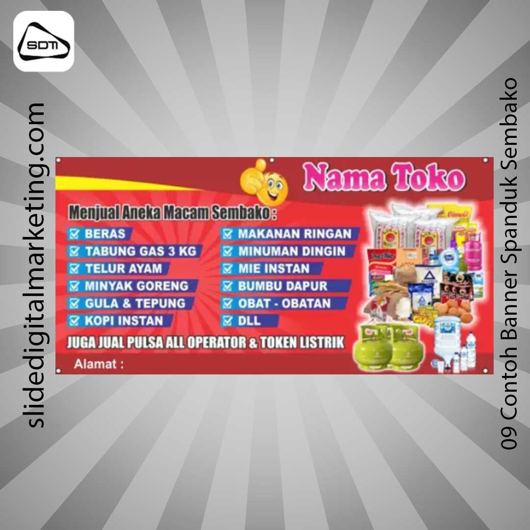 Contoh Banner Spanduk Sembako - slidedigitalmarketing.com