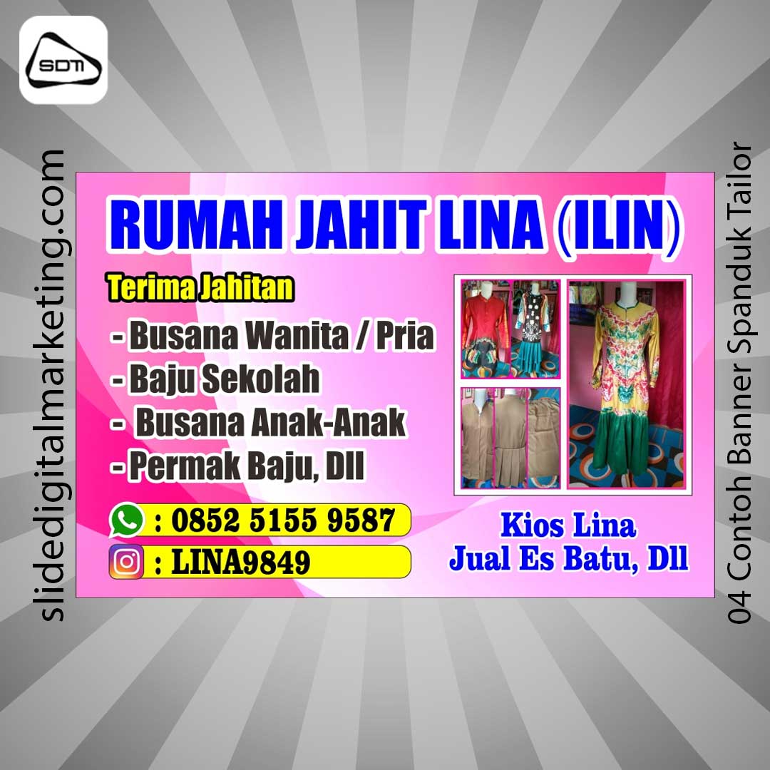 Contoh Banner Spanduk Tailor - slidedigitalmarketing.com