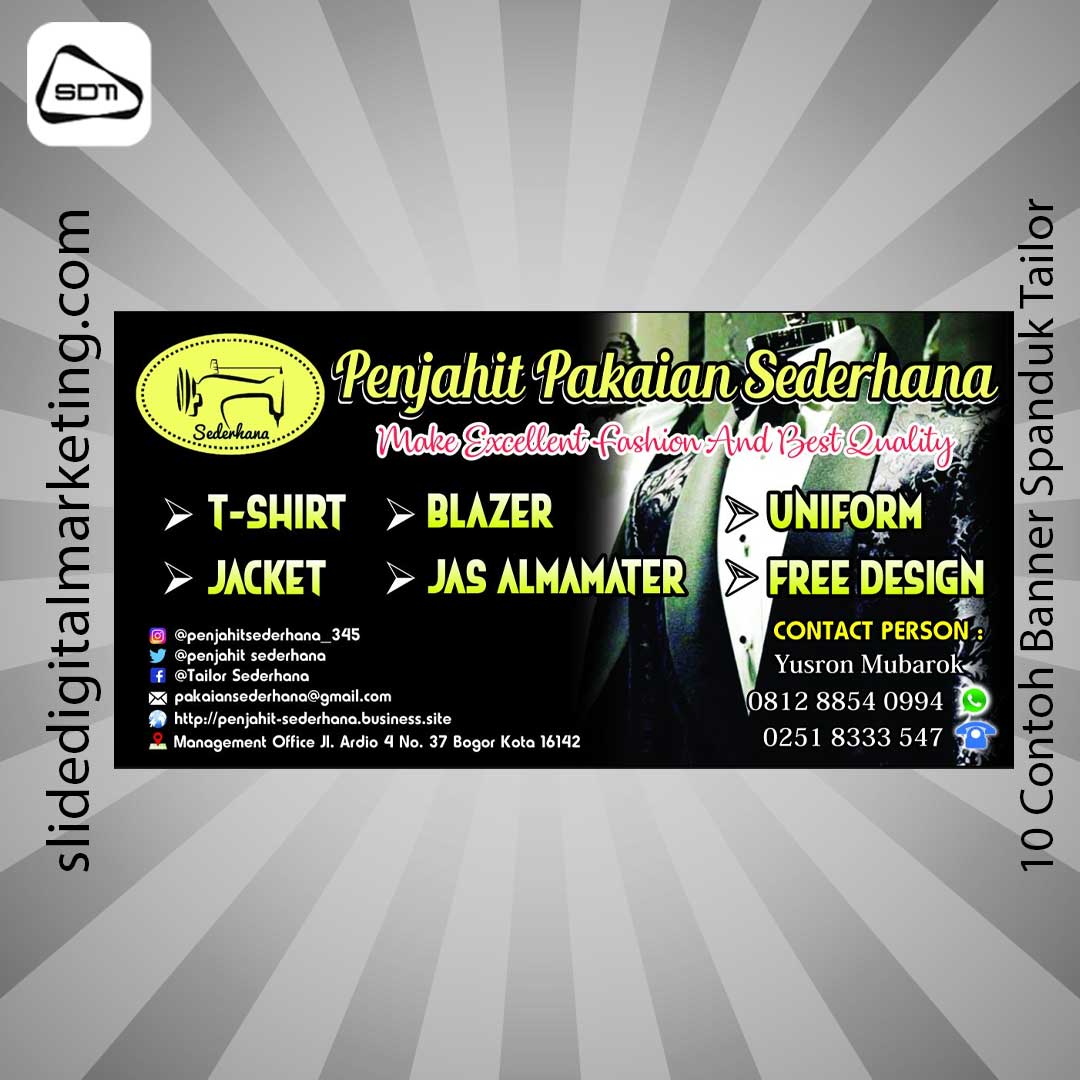 Contoh Banner Spanduk Tailor - slidedigitalmarketing.com