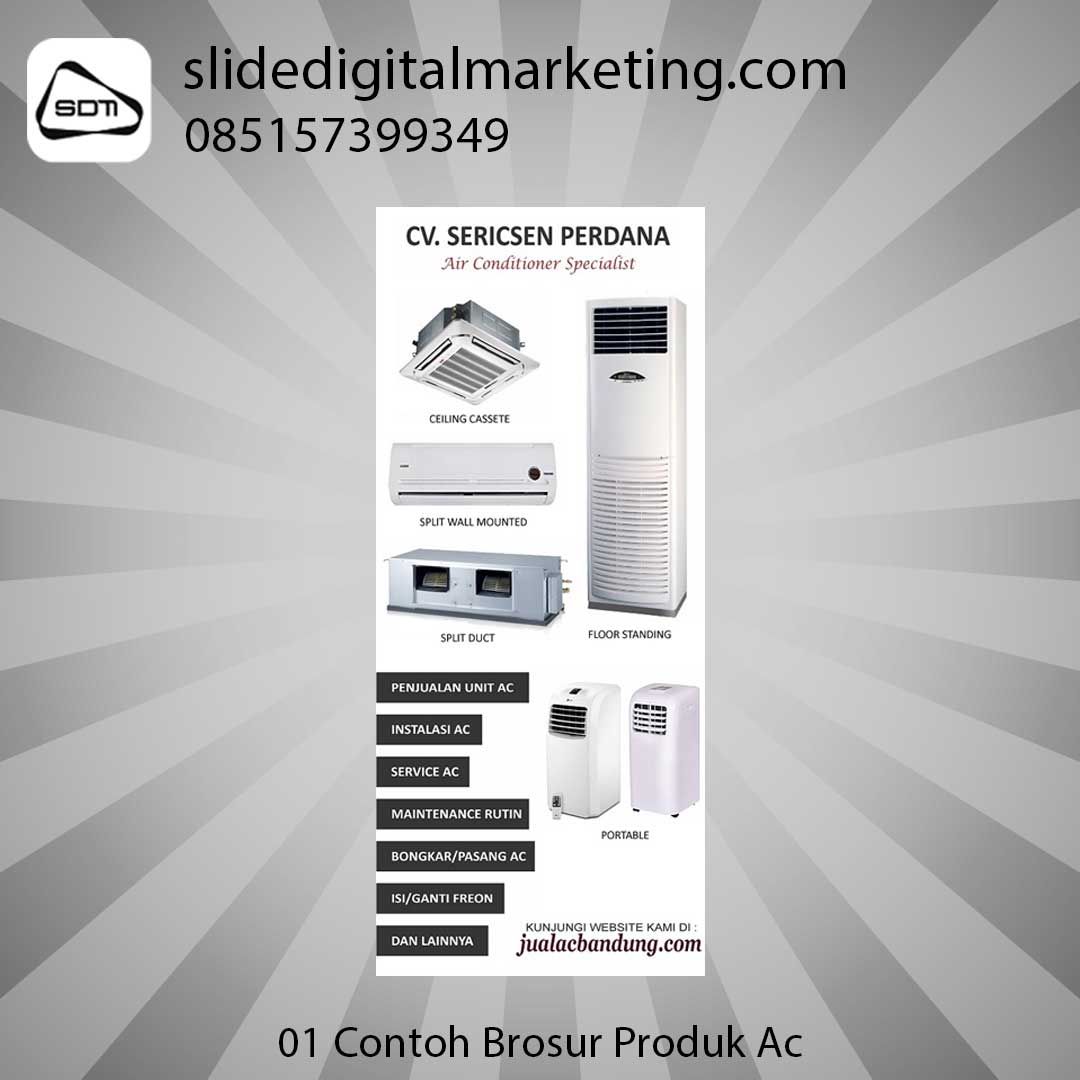 10+ Contoh Brosur Pamflet Leaflet Poster Produk Ac
