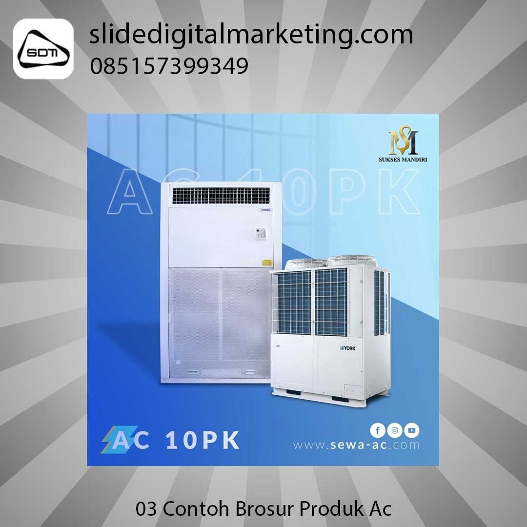 10+ Contoh Brosur Pamflet Leaflet Poster Produk Ac