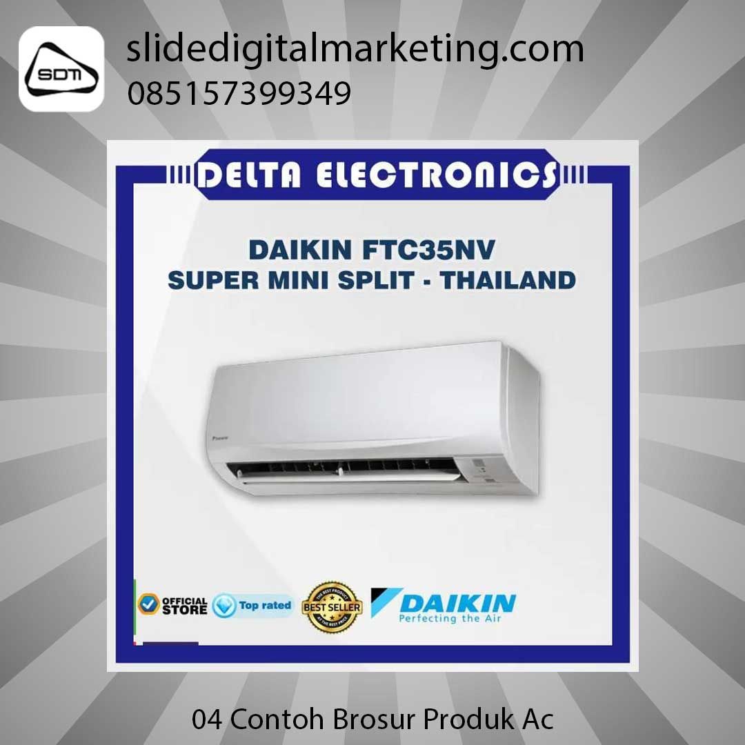 10+ Contoh Brosur Pamflet Leaflet Poster Produk Ac