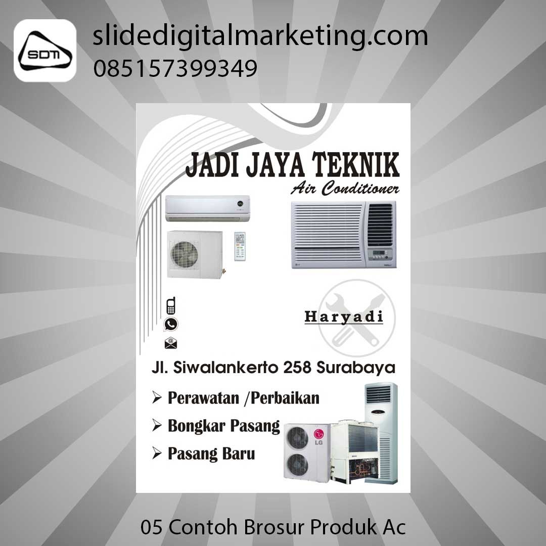 10+ Contoh Brosur Pamflet Leaflet Poster Produk Ac