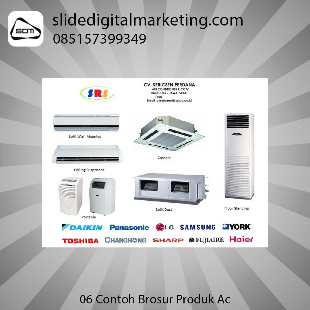 10+ Contoh Brosur Pamflet Leaflet Poster Produk Ac