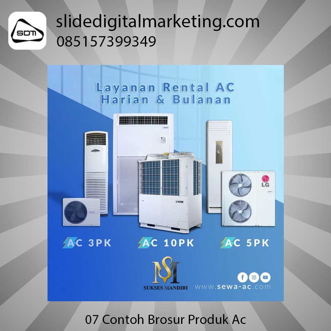 10+ Contoh Brosur Pamflet Leaflet Poster Produk Ac