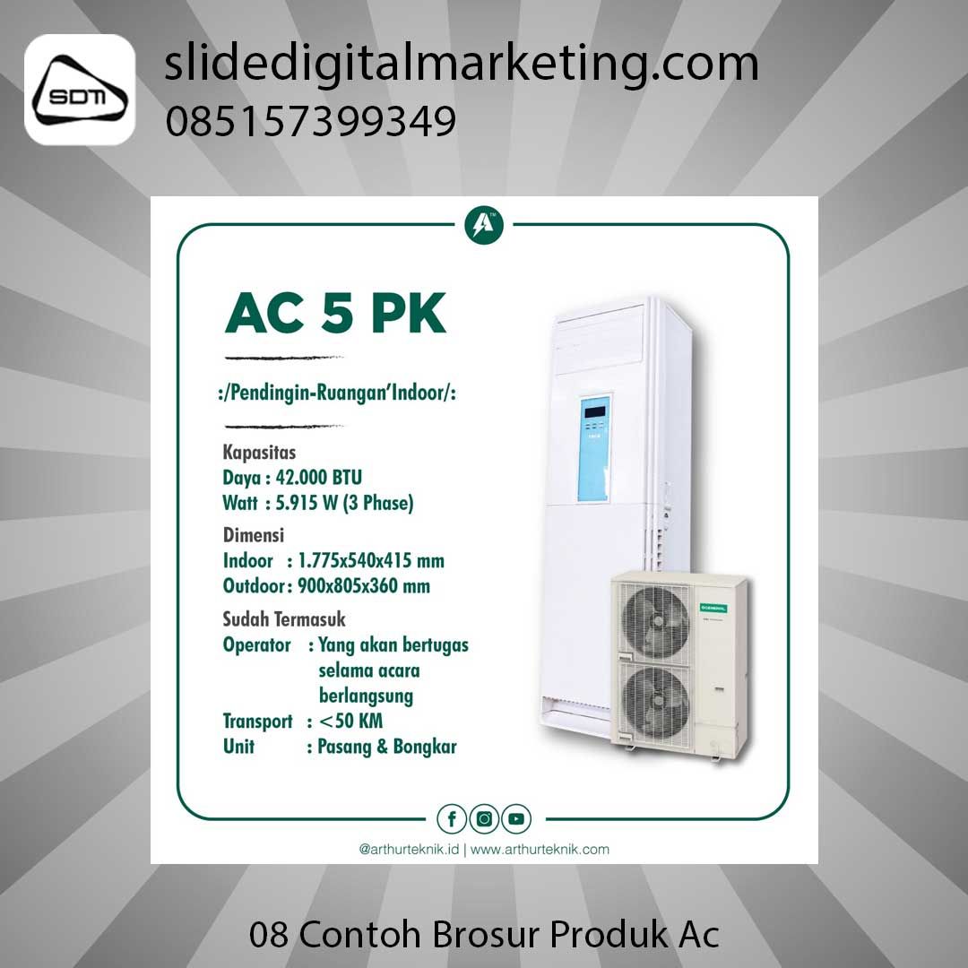 10+ Contoh Brosur Pamflet Leaflet Poster Produk Ac