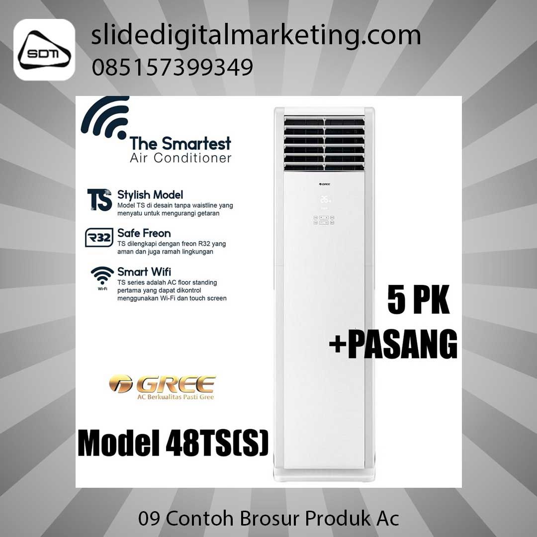 10+ Contoh Brosur Pamflet Leaflet Poster Produk Ac