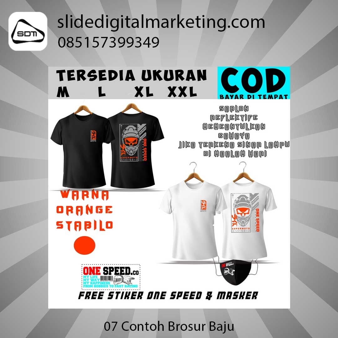 10+ Contoh Brosur Pamflet Leaflet Poster Produk Baju