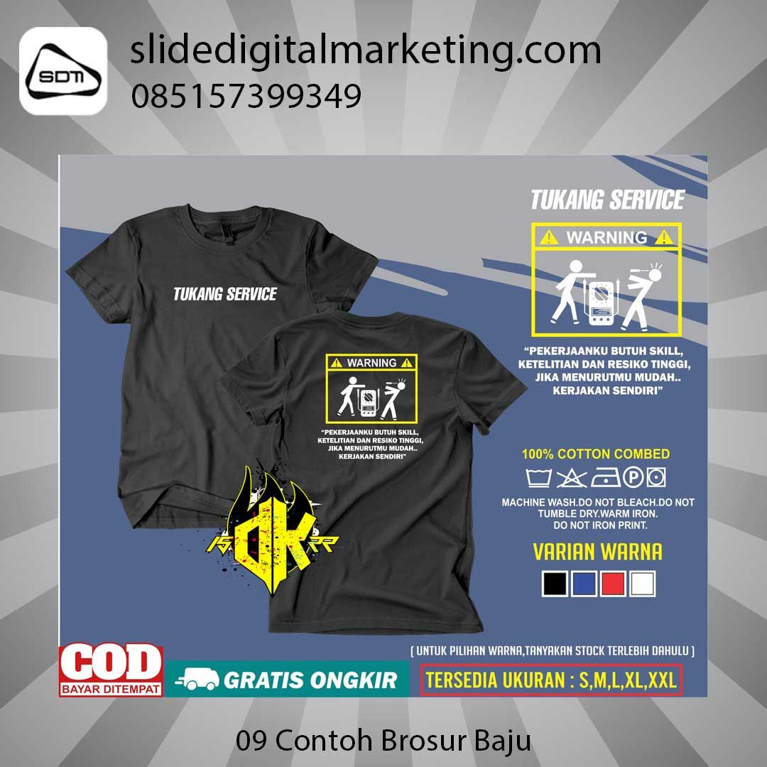 10+ Contoh Brosur Pamflet Leaflet Poster Produk Baju