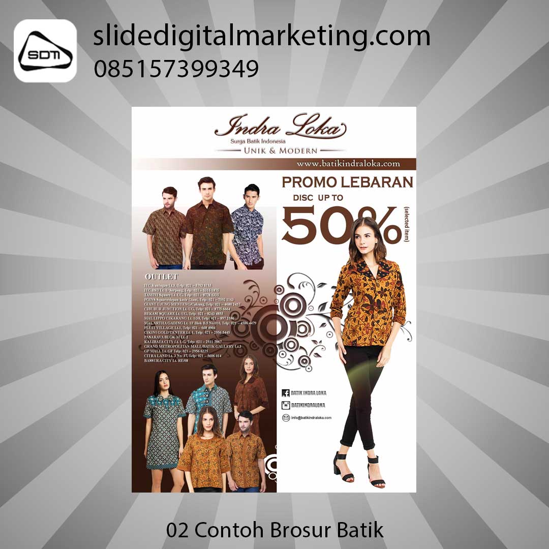 10+ Contoh Brosur Pamflet Leaflet Poster Batik