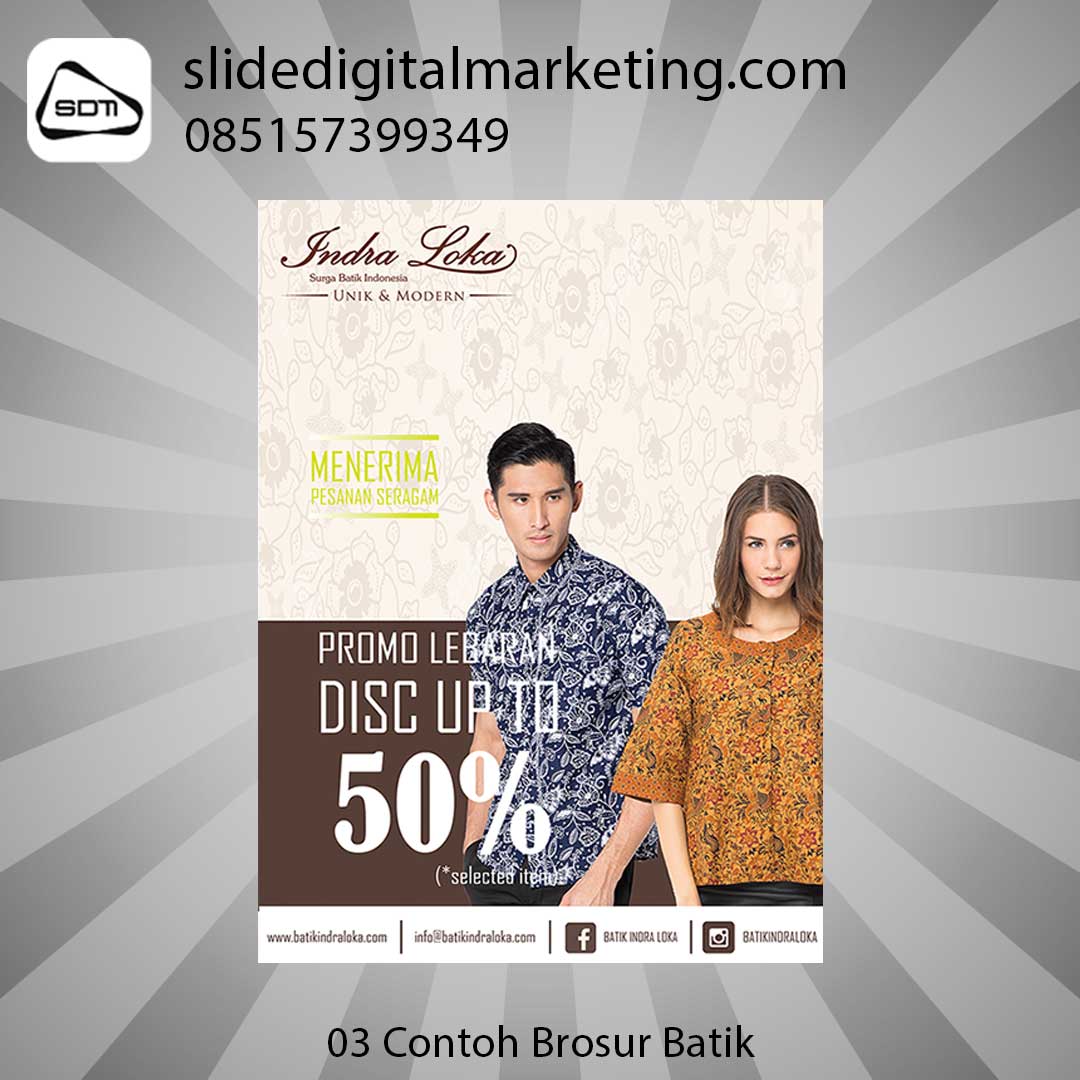 10+ Contoh Brosur Pamflet Leaflet Poster Batik