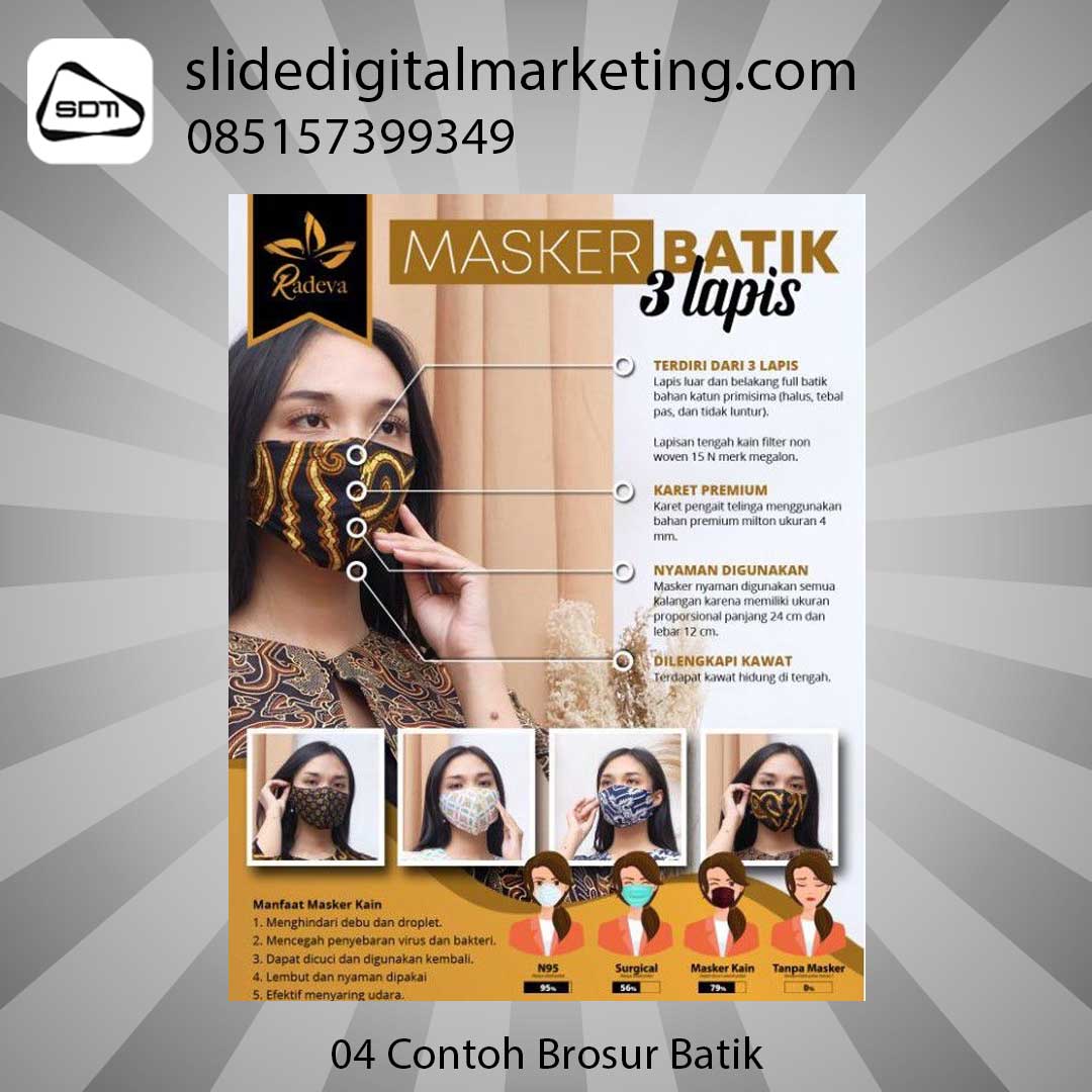 10+ Contoh Brosur Pamflet Leaflet Poster Batik