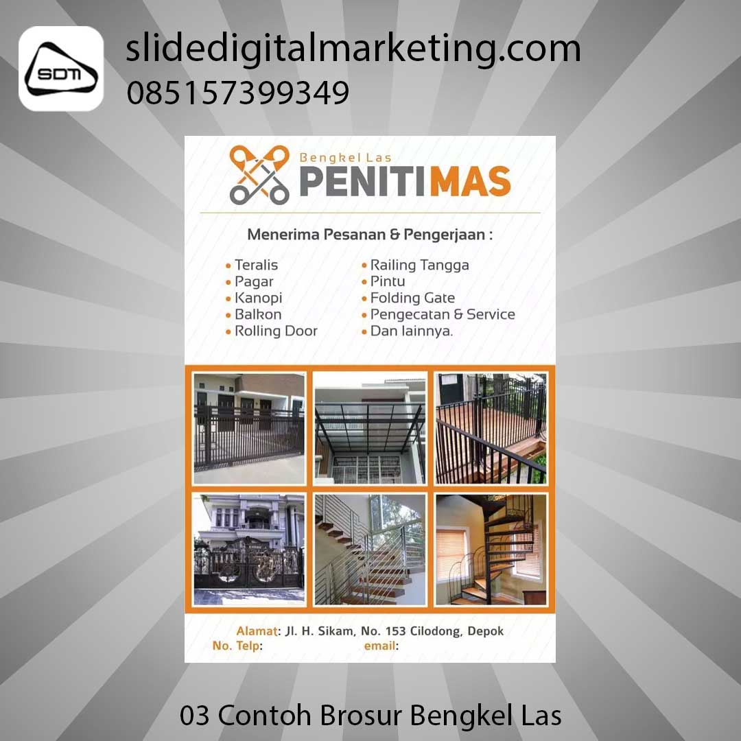 10+ Contoh Brosur Pamflet Leaflet Poster Produk Bengkel Las