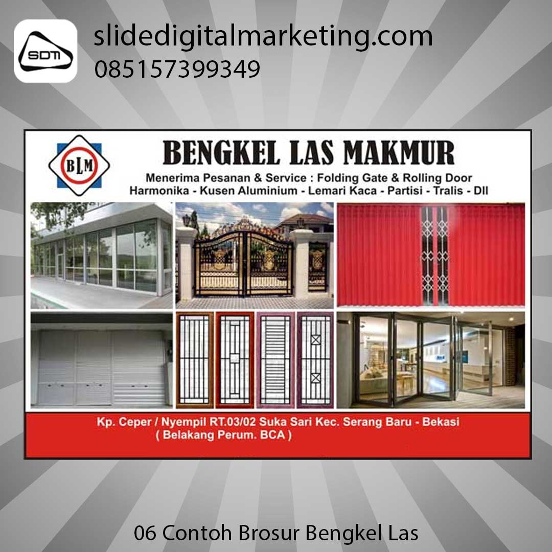 10+ Contoh Brosur Pamflet Leaflet Poster Produk Bengkel Las